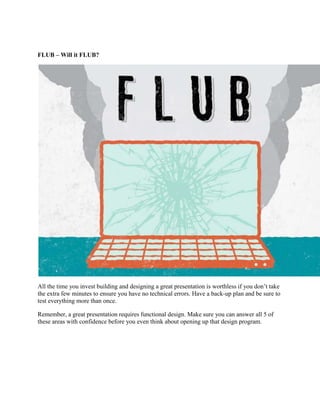 The 5 f's of Presentation | PDF