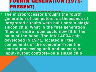the generation of computers | PPT