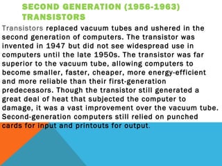 the generation of computers | PPT
