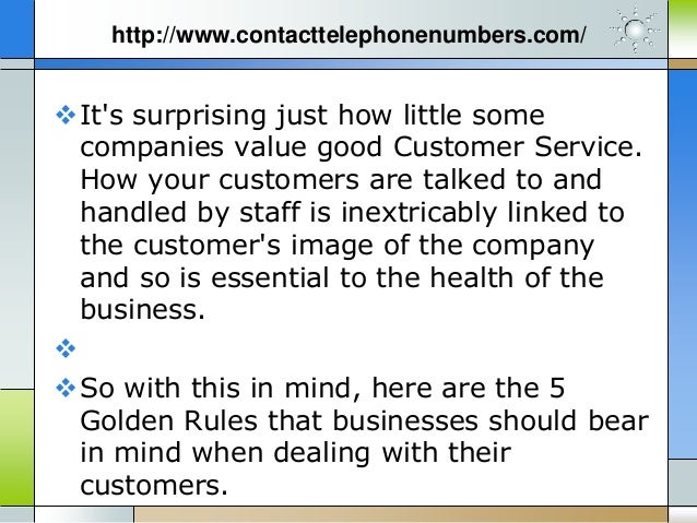 The 5 golden rules of customer service