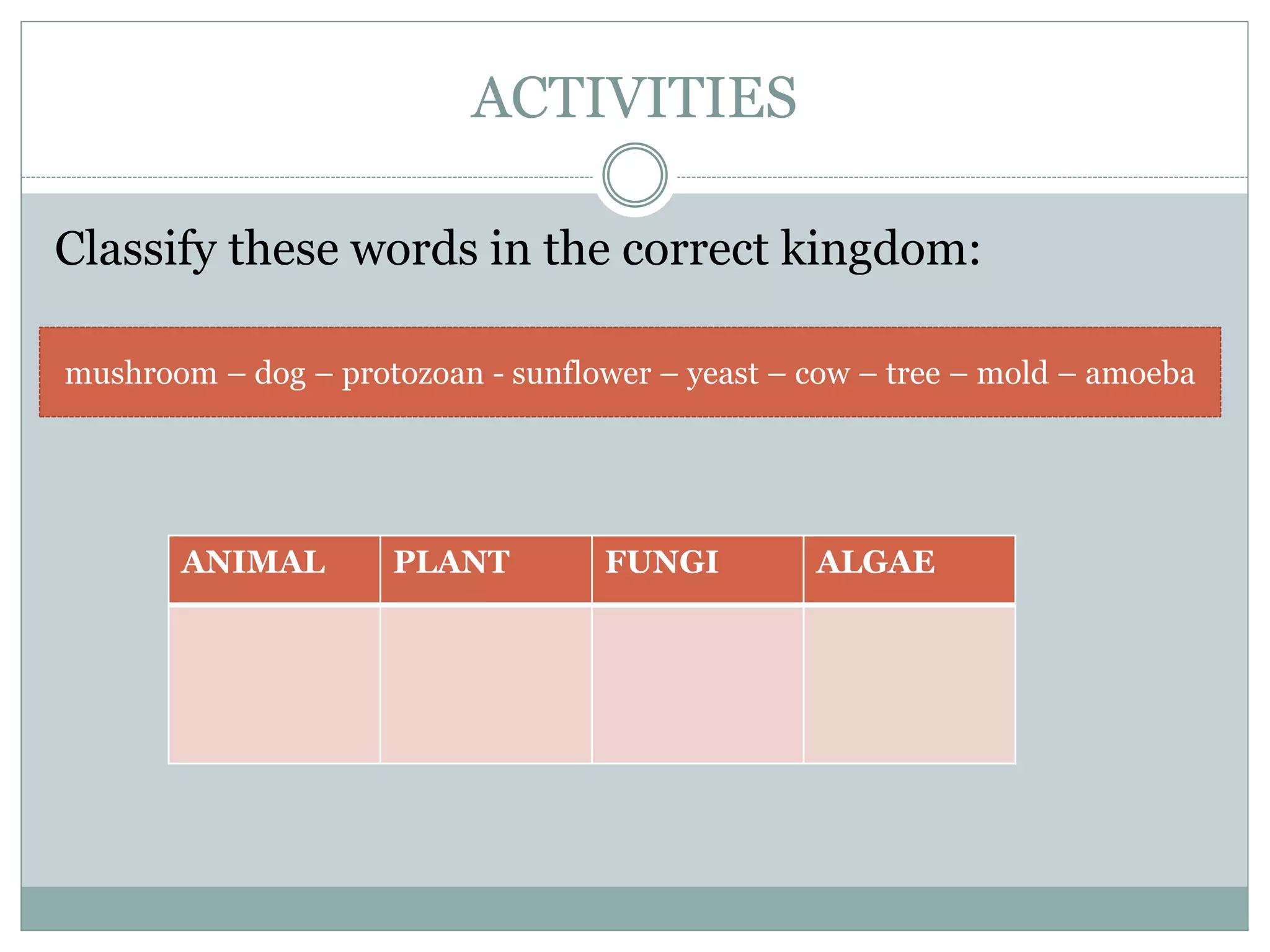 The 5 kingdoms natural science 6th primary | PPTX | Biological Sciences ...
