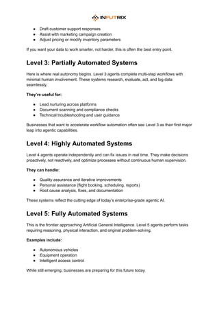 The 5 Levels of Agentic AI Nobody Talks About | PDF