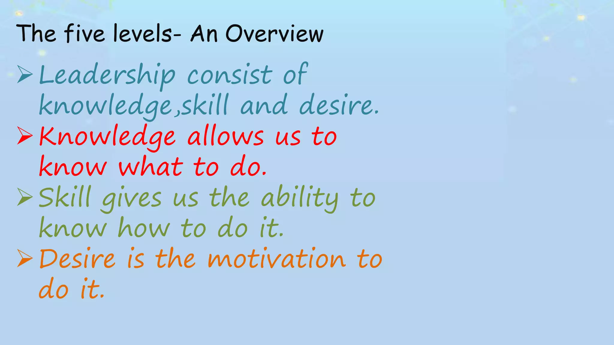 5 LEVELS OF LEADERSHIP BY ABDUL HADI | PPTX | Executive Leadership ...