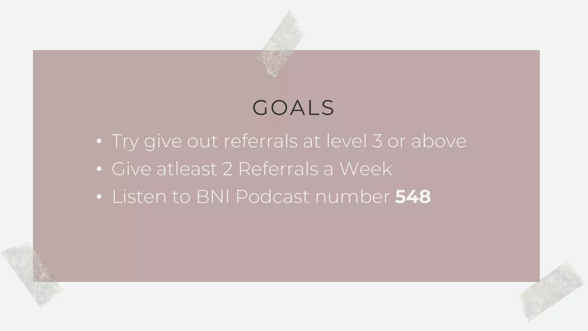 BNI Edu Slot - The 5 levels of referrals in BNI | PPTX