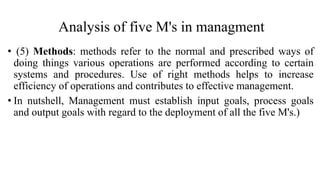 The 5 M’s of Management.pptx | Business | Business and Finance