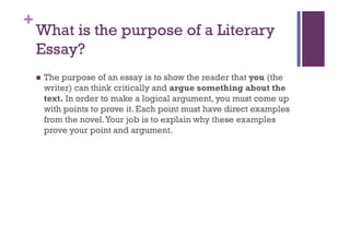 The 5 Paragraph Literary Essay | PDF | Poetry | Books and Literature