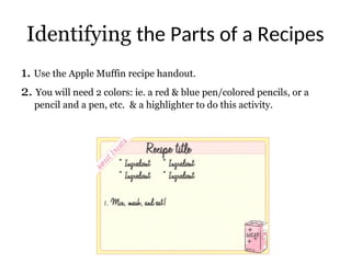 The_5_Parts_of_a_Recipe-Thayer.paptaaaaaaaa | PPT