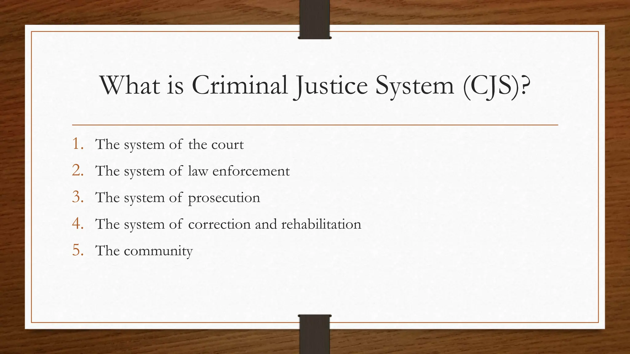 The 5 Pillars of Criminal Justice System.pptx
