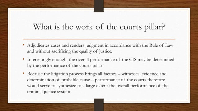 The 5 Pillars of Criminal Justice System.pptx | Crime & Harmful Acts to ...