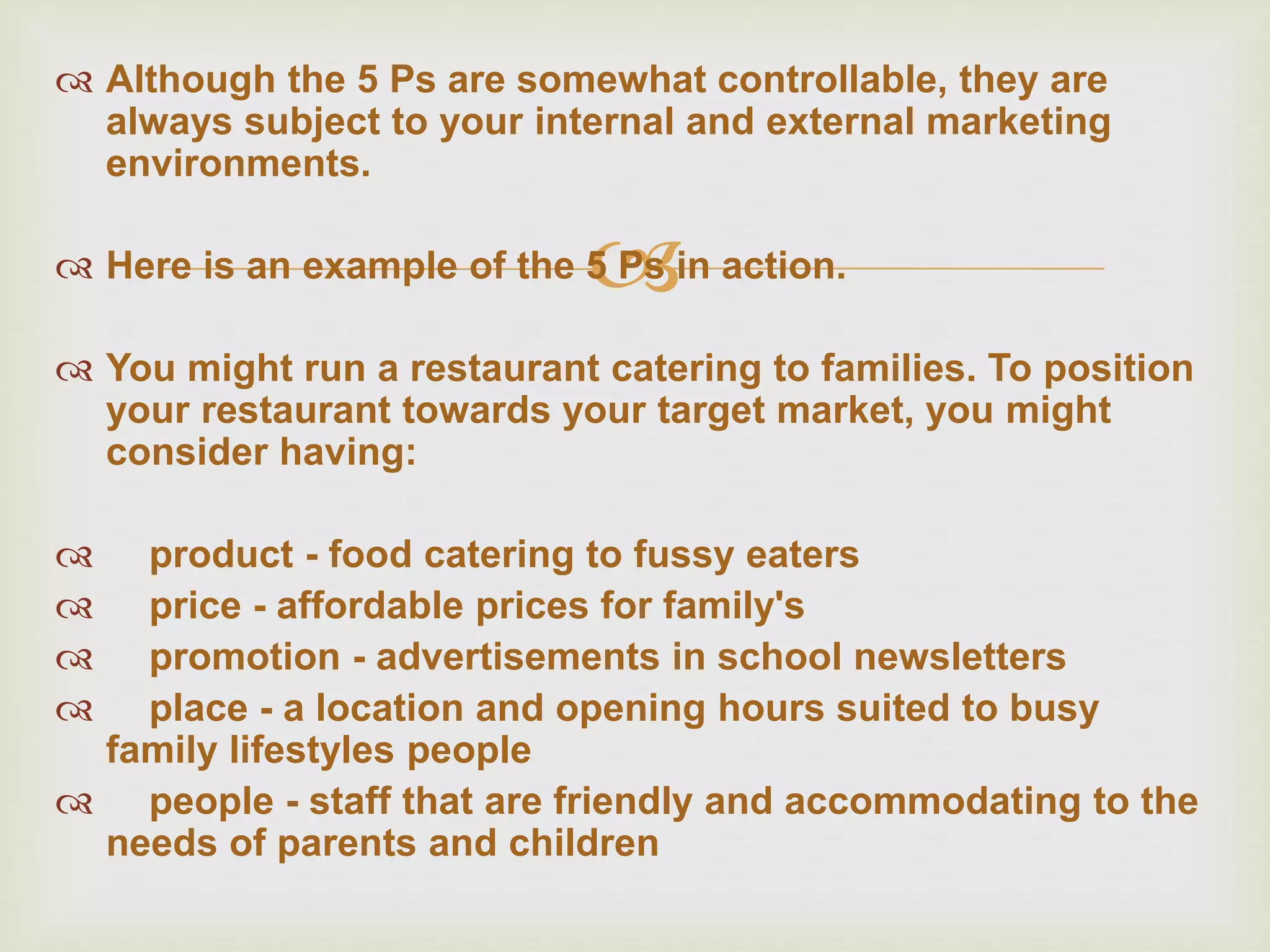 The 5 ps of marketing | PPTX