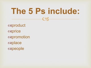 The 5 ps of marketing | PPTX