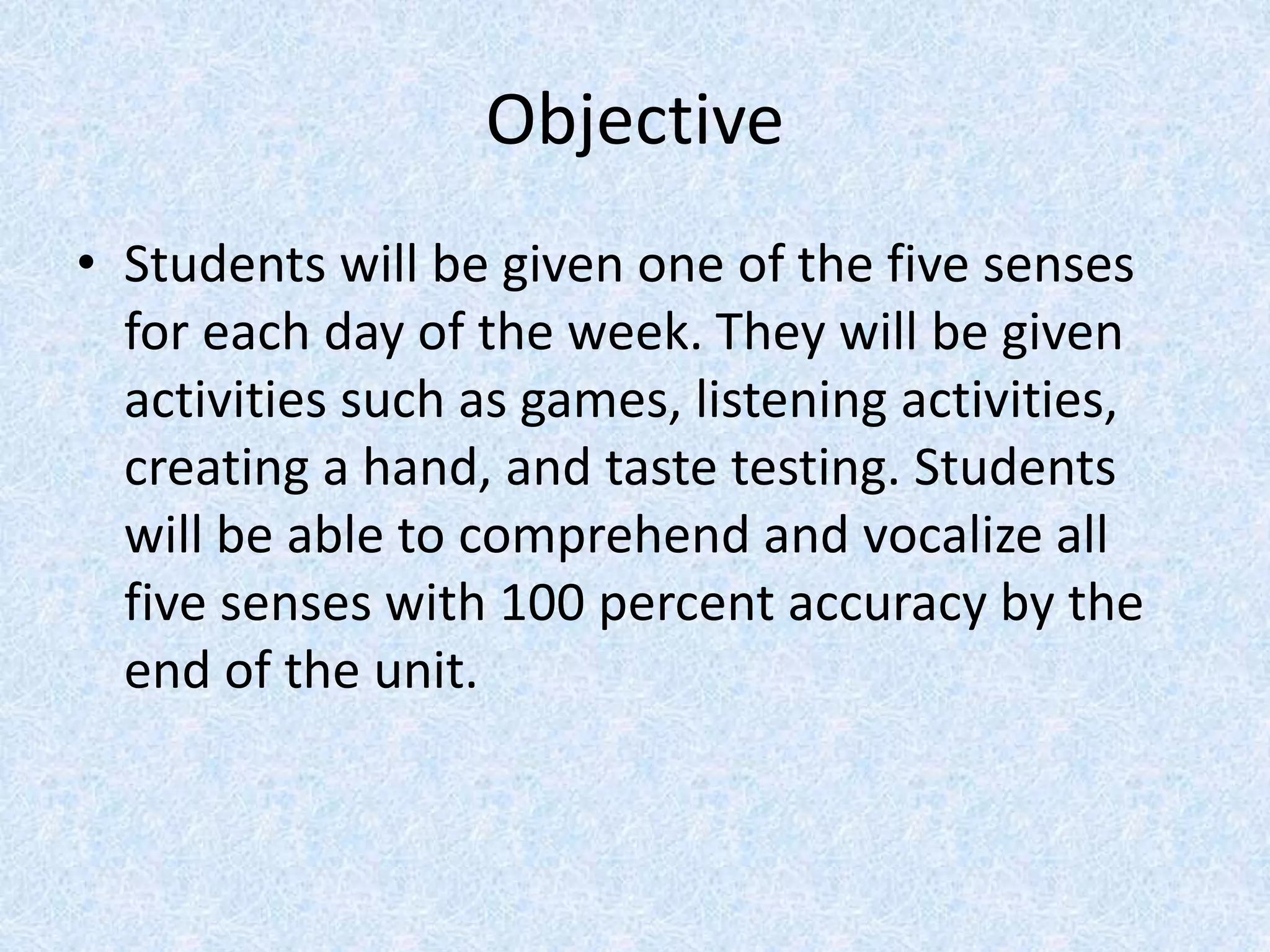 The 5 senses | PPT