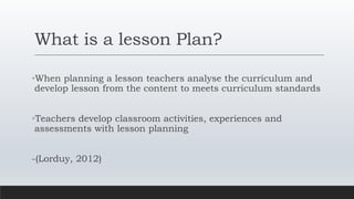 The 5 significances of lesson planning | PPTX