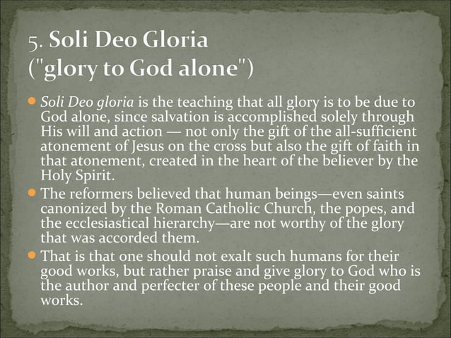 The 5 solas xp version | PPT | Christianity | Religion & Spirituality