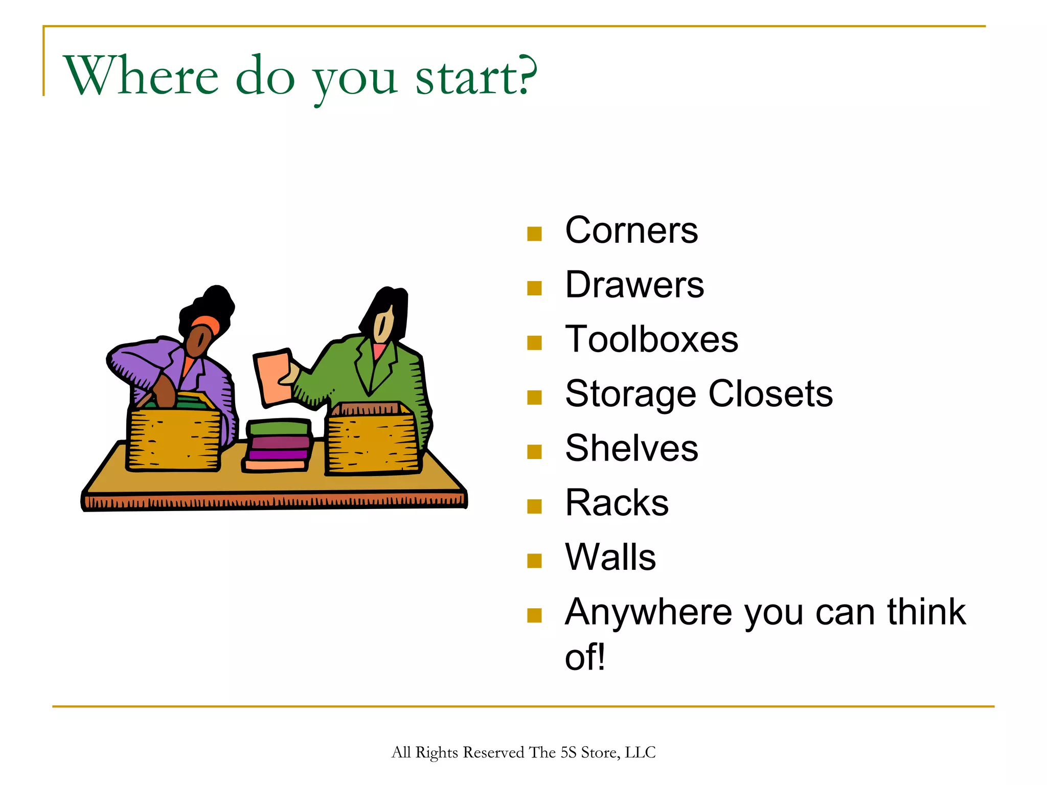 The 5S Store 5S Training Presentation | PDF