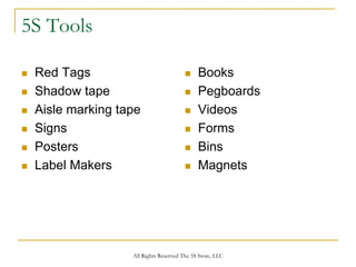 The 5S Store 5S Training Presentation | PDF