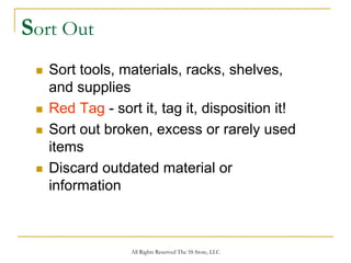 The 5S Store 5S Training Presentation | PDF