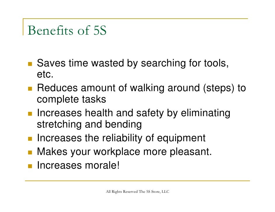 The 5S Store 5S Training Presentation