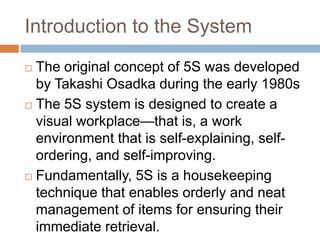 The 5 s system | PPT