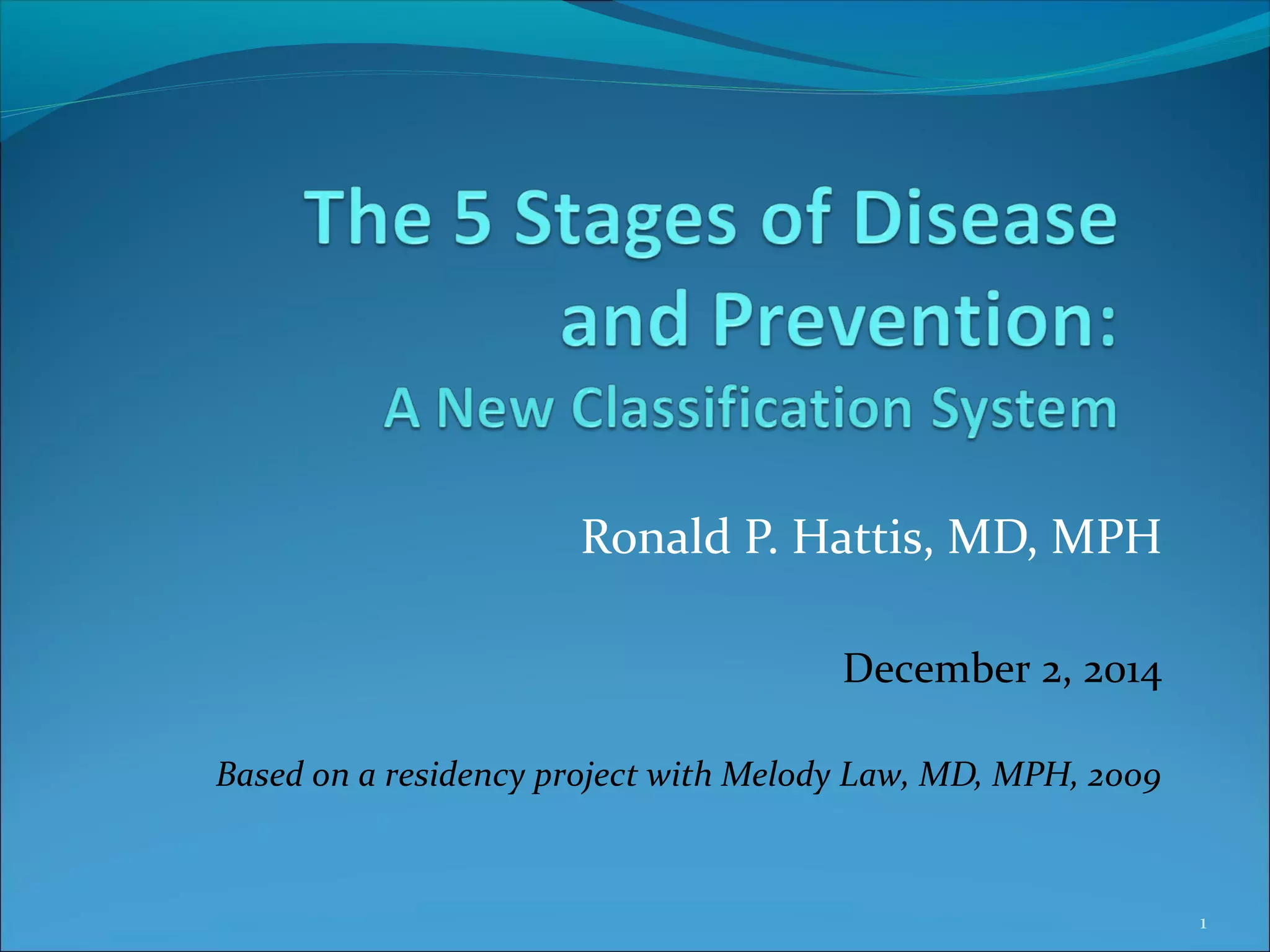 The 5 stages of disease and prevention | PPT