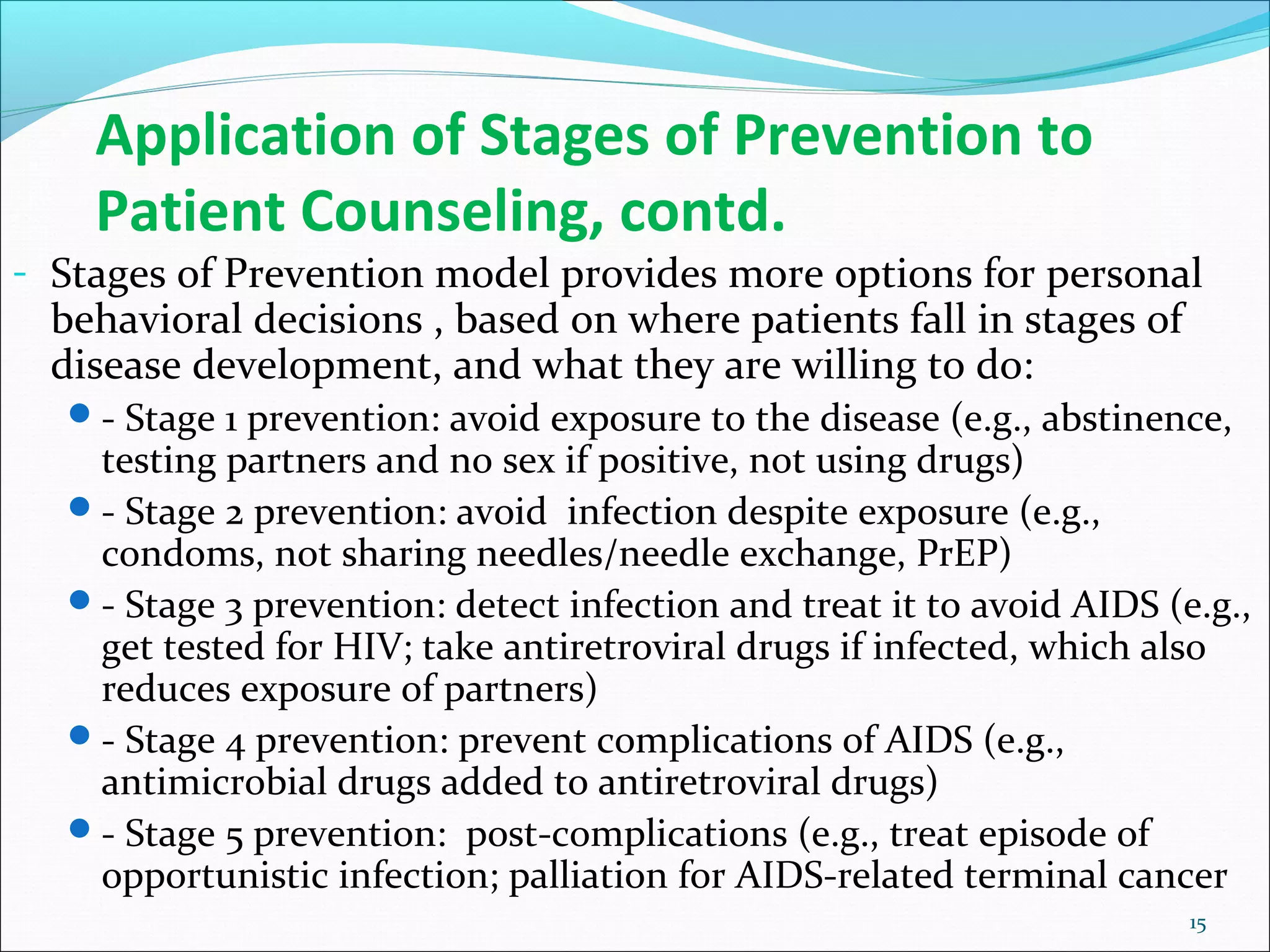 The 5 stages of disease and prevention | PPT