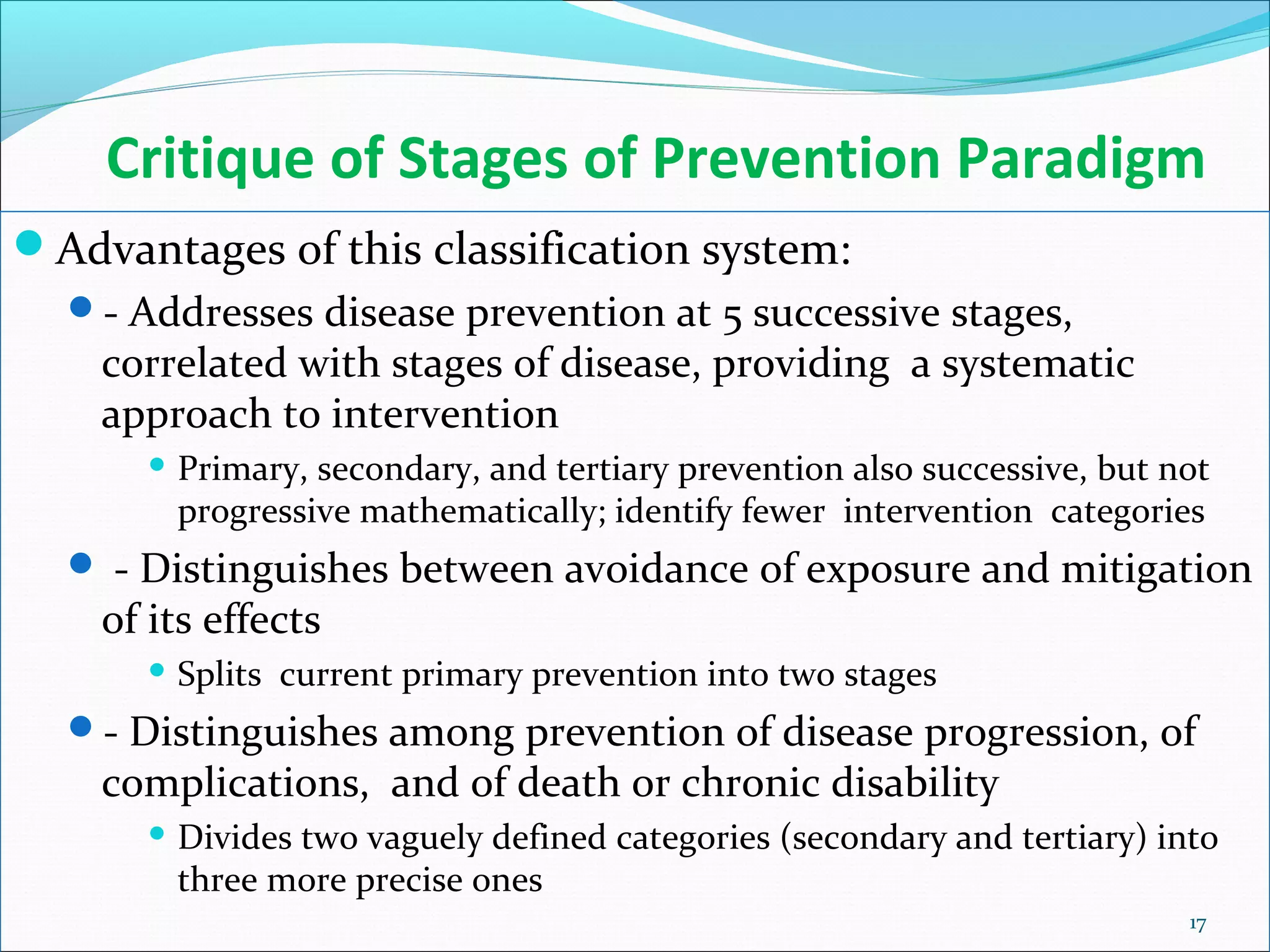 The 5 stages of disease and prevention | PPT