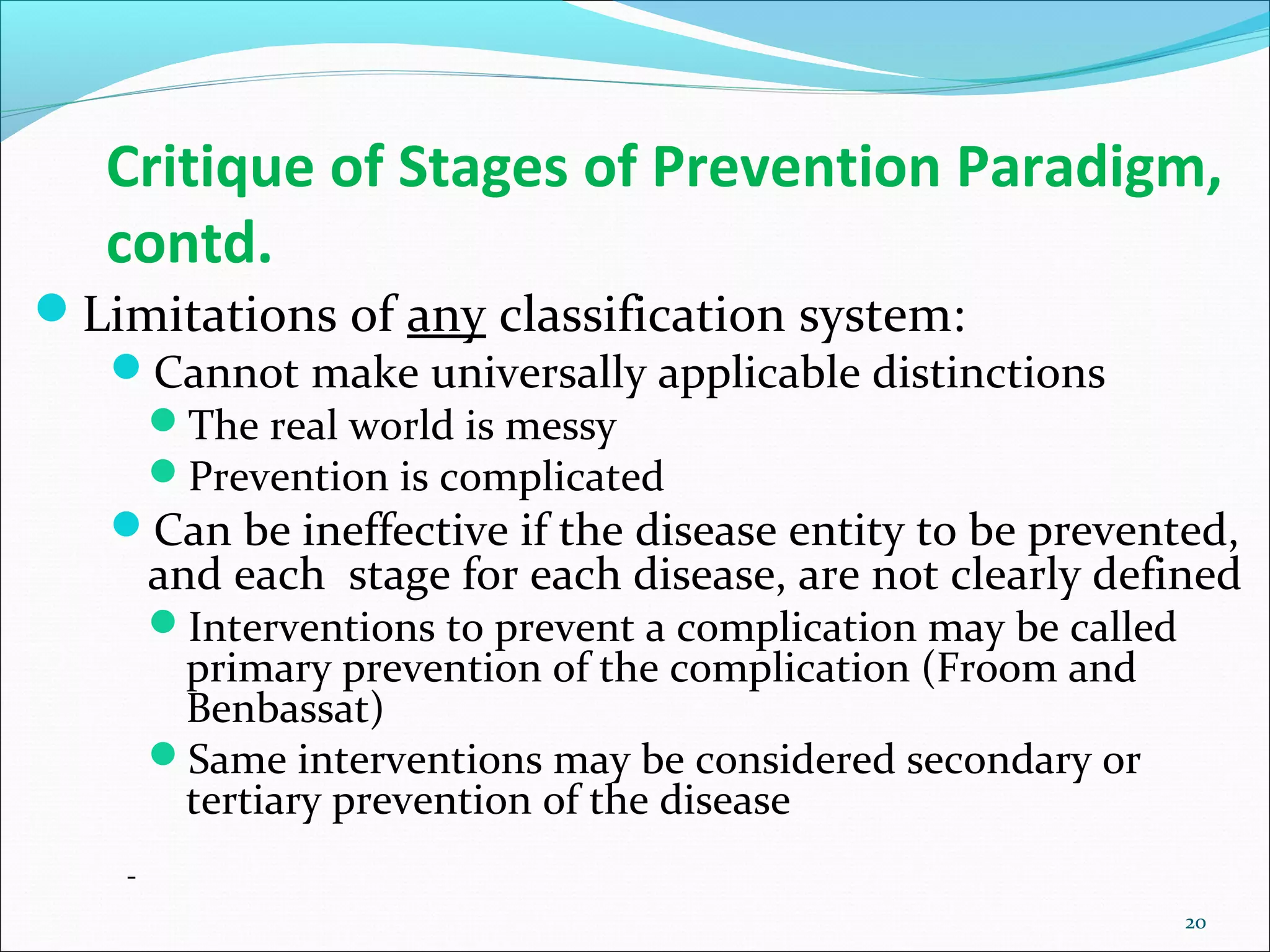The 5 stages of disease and prevention | PPT