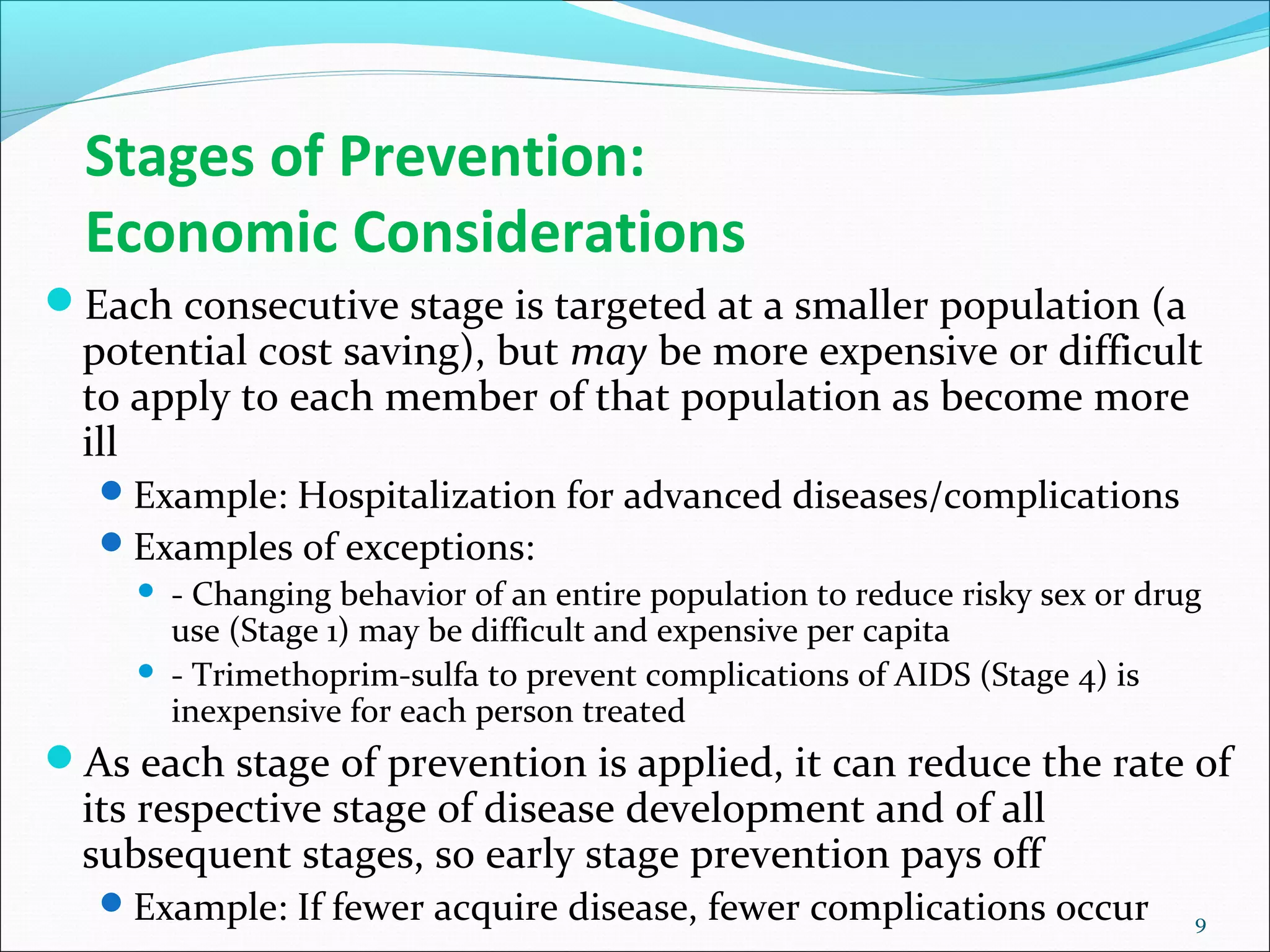 The 5 stages of disease and prevention | PPT