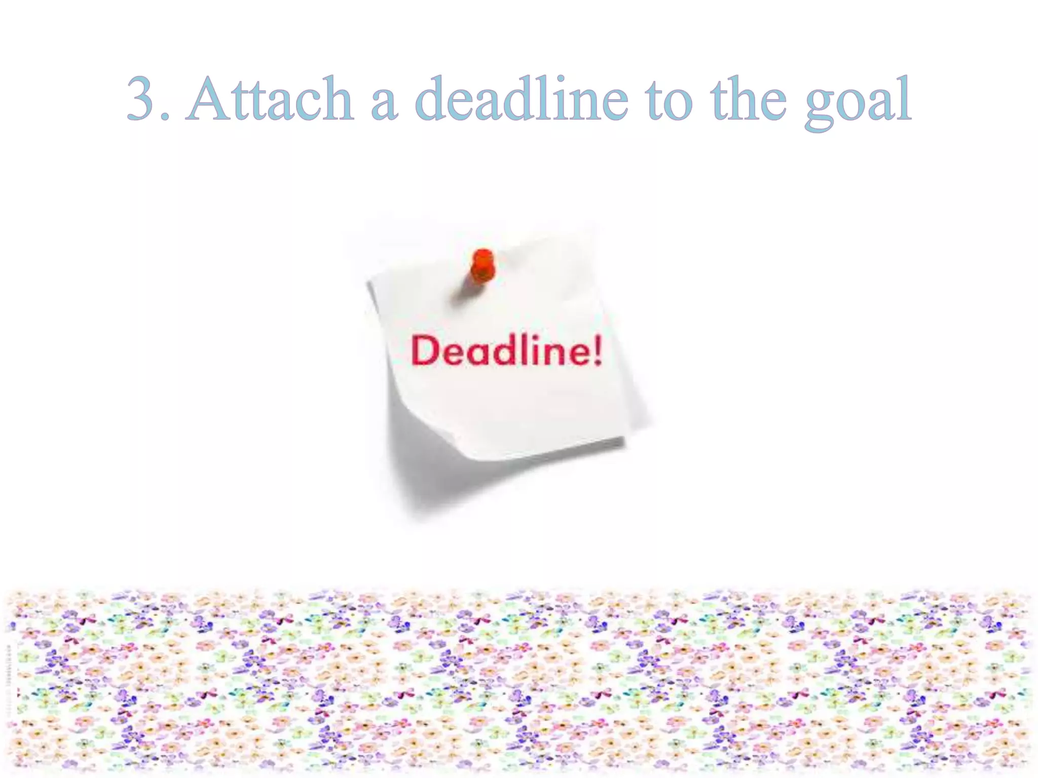 The 5 step method for attaining goals | PPT