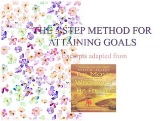 The 5 step method for attaining goals | PPT