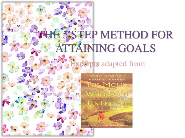 The 5 step method for attaining goals