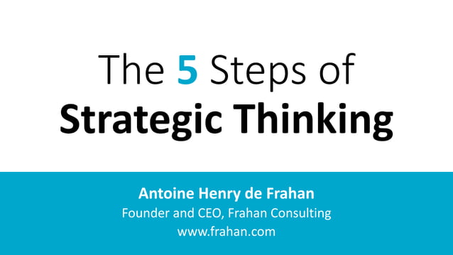 The 5 Steps of Strategic Thinking | PPT