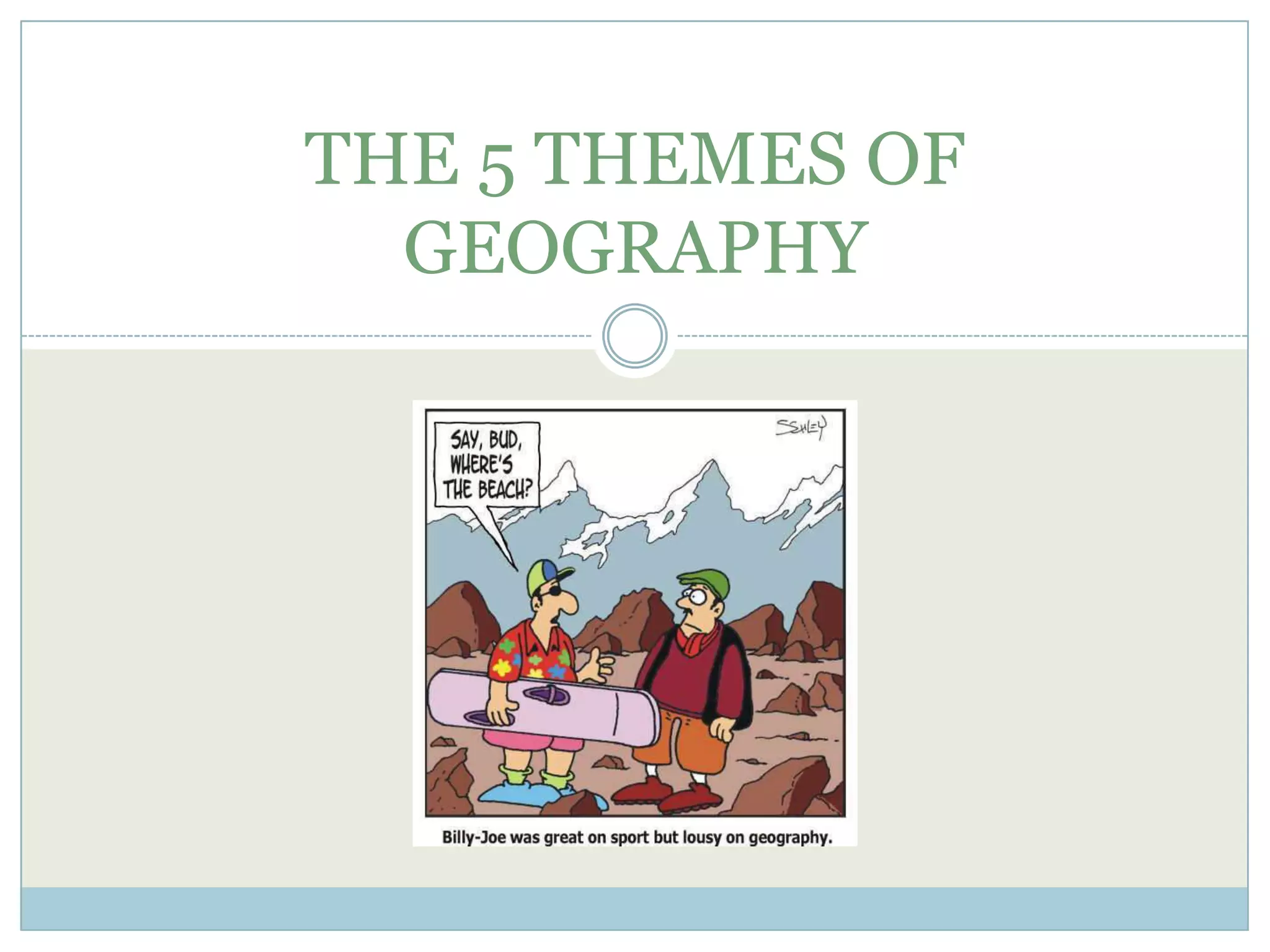 The 5 Themes of Geography | PPTX