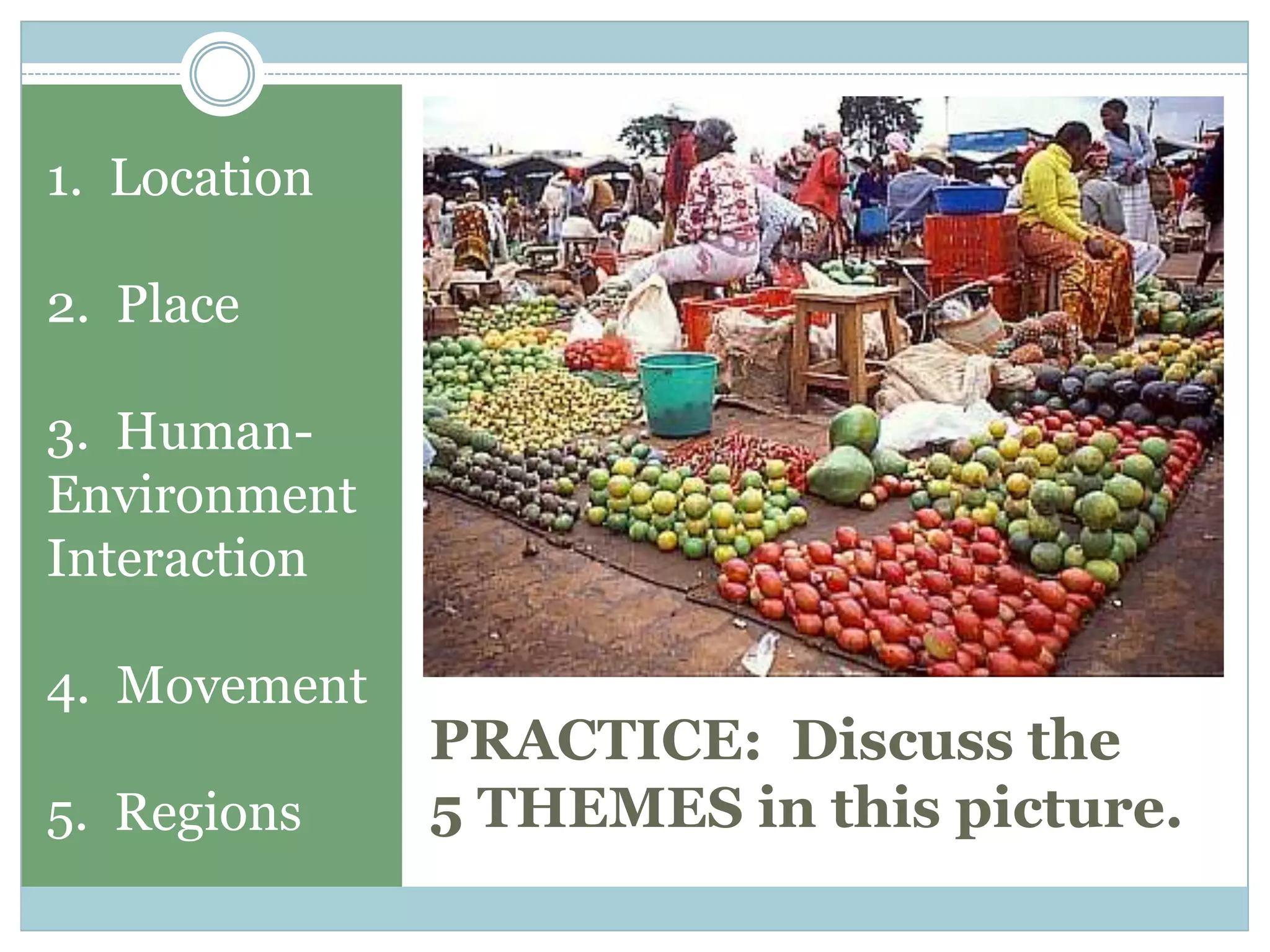 The 5 Themes of Geography | PPTX