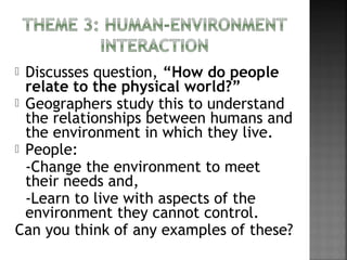 The 5 themes of geography | PPT