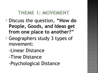 The 5 themes of geography | PPT