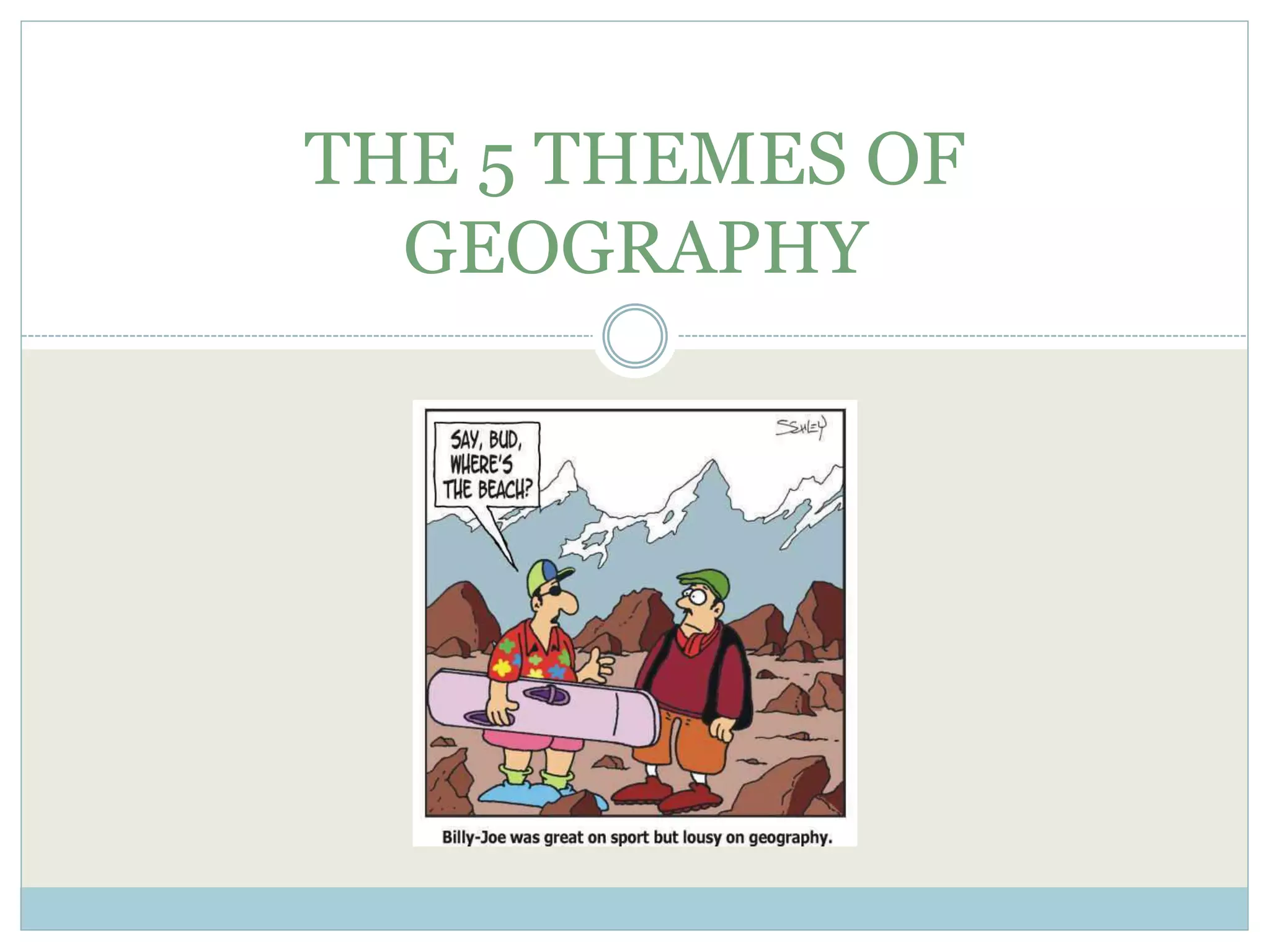 The Five Themes of Geography | PPTX
