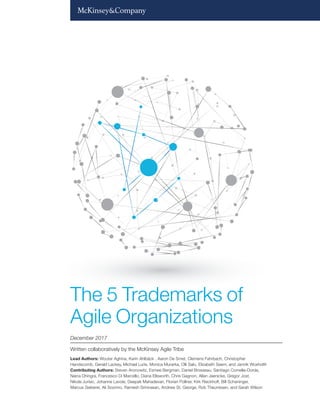 The 5 trademarks of agile organizations (mc kinsey & company) | PDF