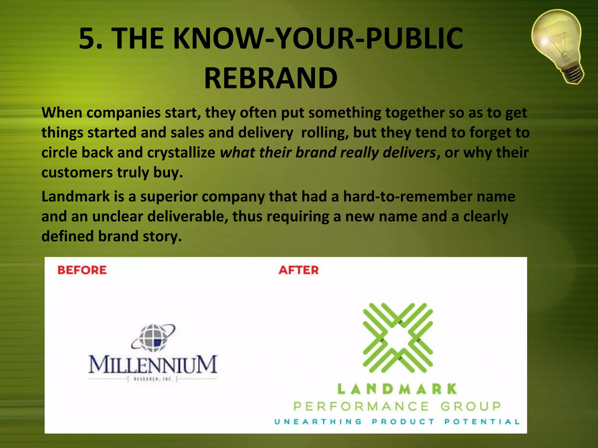 The 5 types of rebrands | PPT