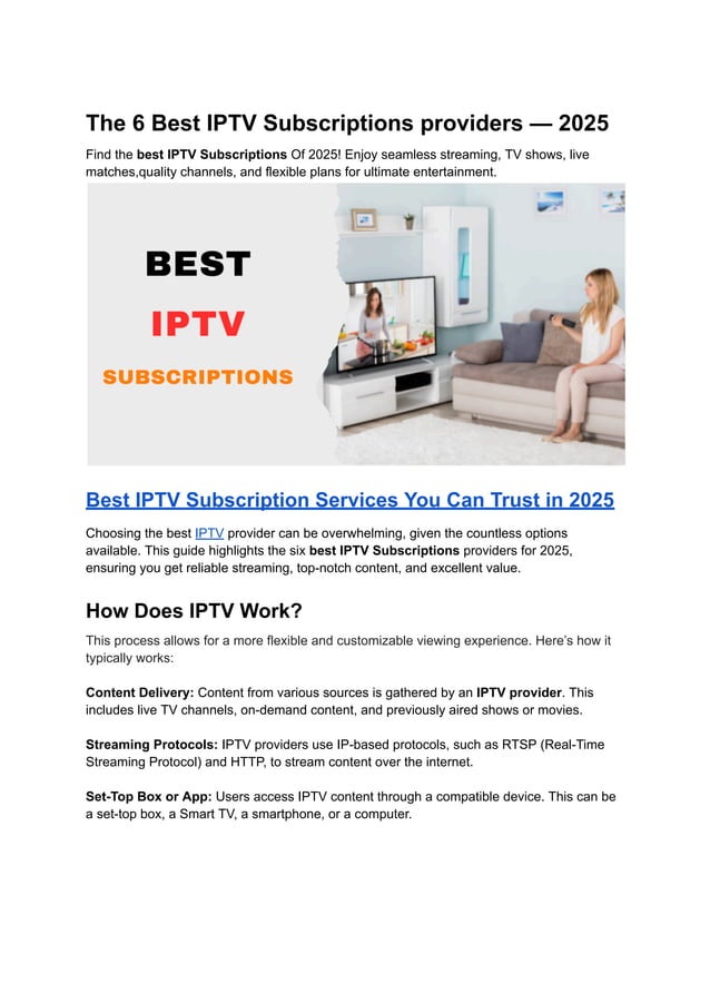 The 6 Best IPTV Subscriptions providers — 2025.pdf