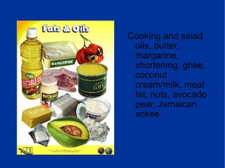 Examples Of Fats And Oils Food Group