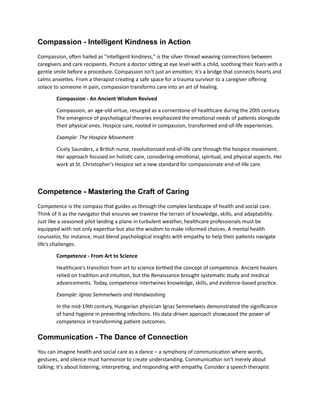 The 6 Cs of Care | DOCX