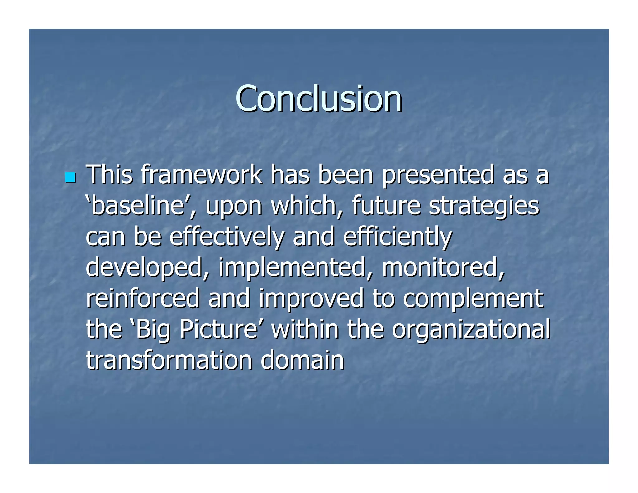 The 6D Approach to Organizational Transformation (An HRD Perspective) | PDF
