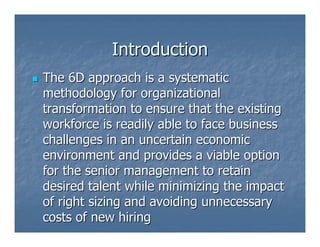The 6D Approach to Organizational Transformation (An HRD Perspective) | PDF