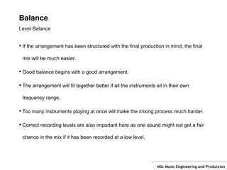 The 6 Elements Of A Mix | PPTX