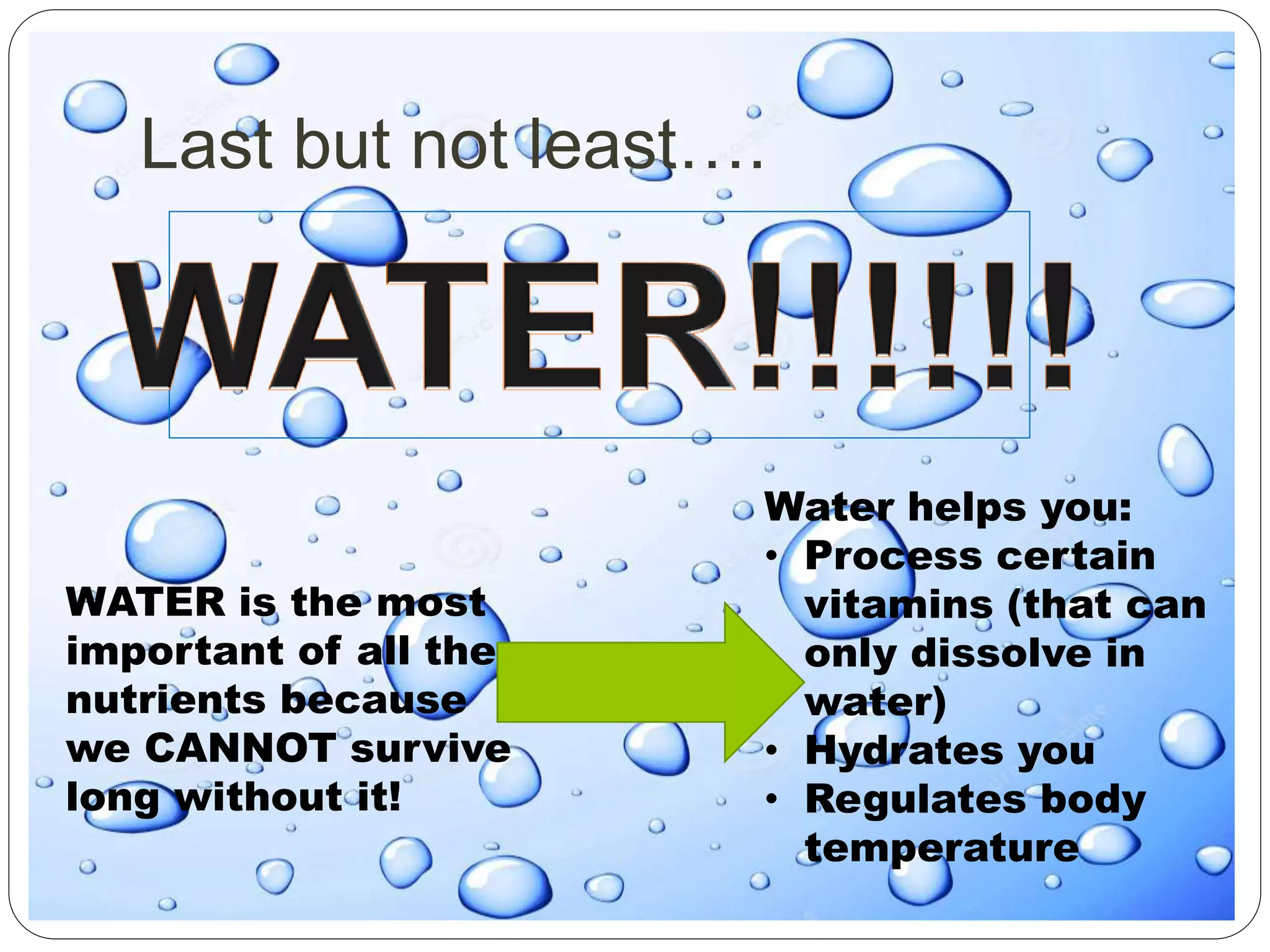 The 6 Essential Nutrients - Christine Hodgson | PPTX