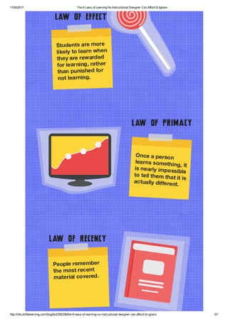 The 6 laws of learning no instructional designer can afford to ignore | PDF