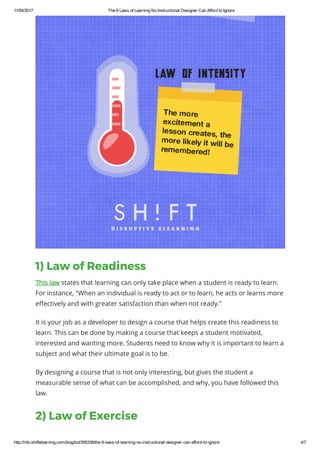 The 6 laws of learning no instructional designer can afford to ignore | PDF