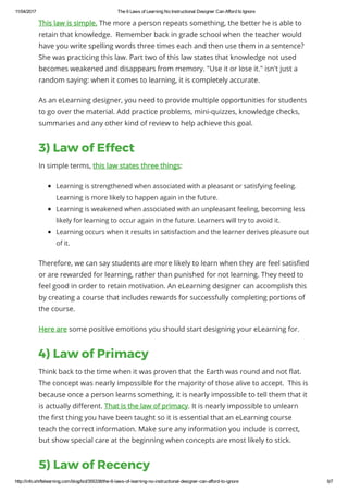 The 6 laws of learning no instructional designer can afford to ignore | PDF