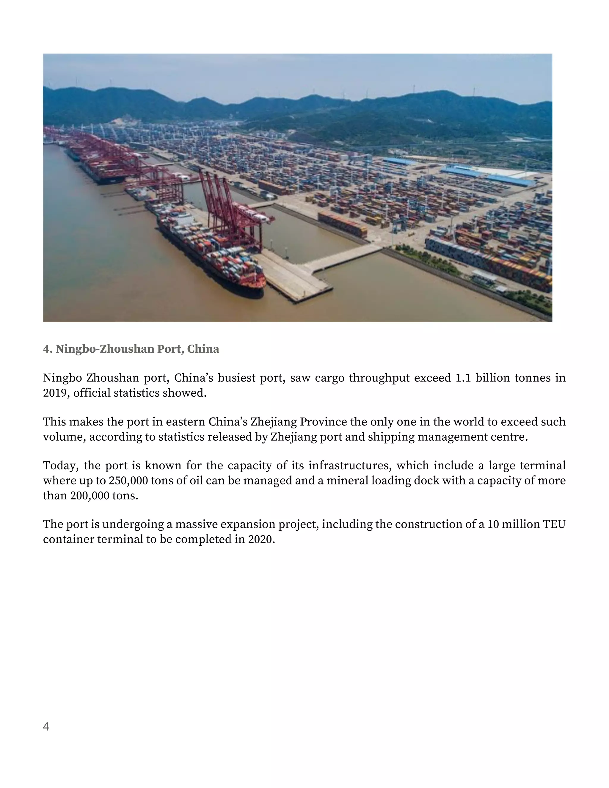 The 6 most important ports in the world 2019 | PDF | Cruises | Travel Type